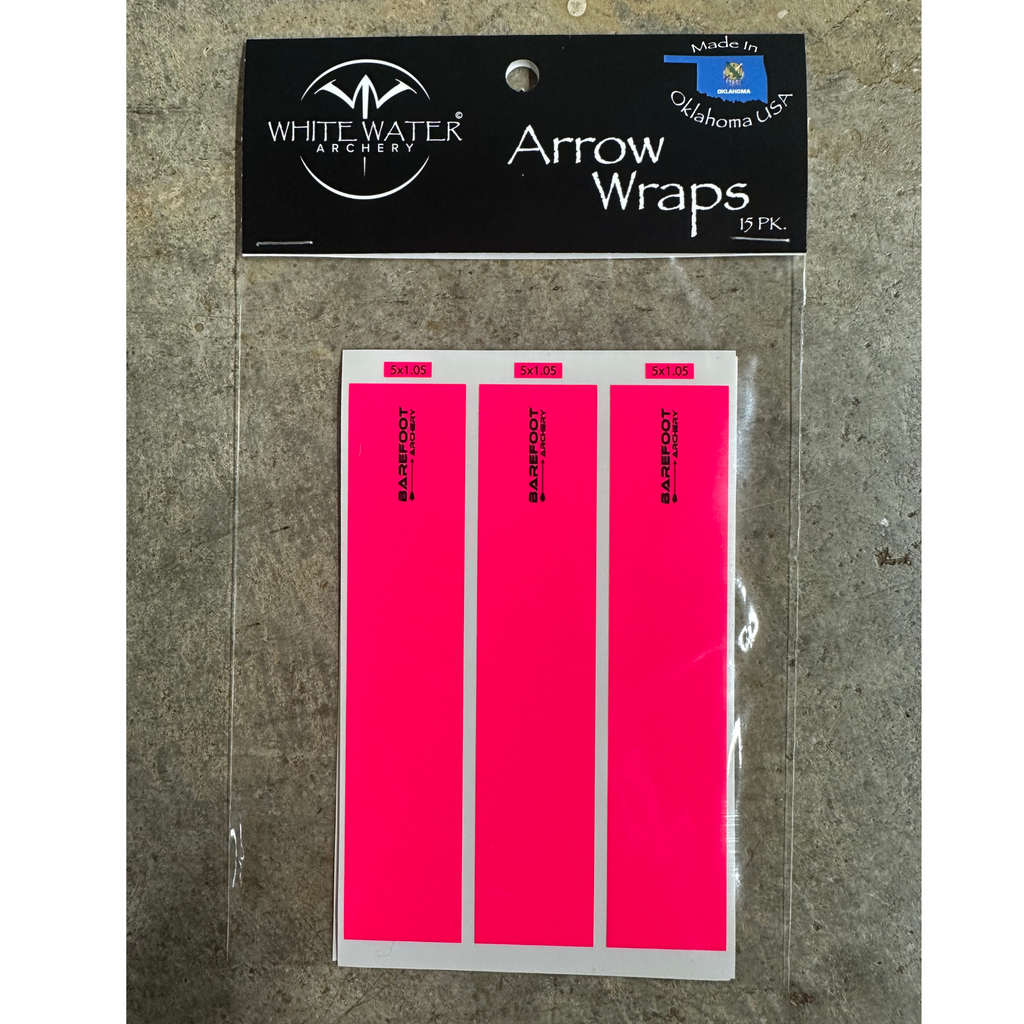 BAREFOOT LOGO ARROW WRAPS - WHITE WATER ARCHERY – Barefoot Archery