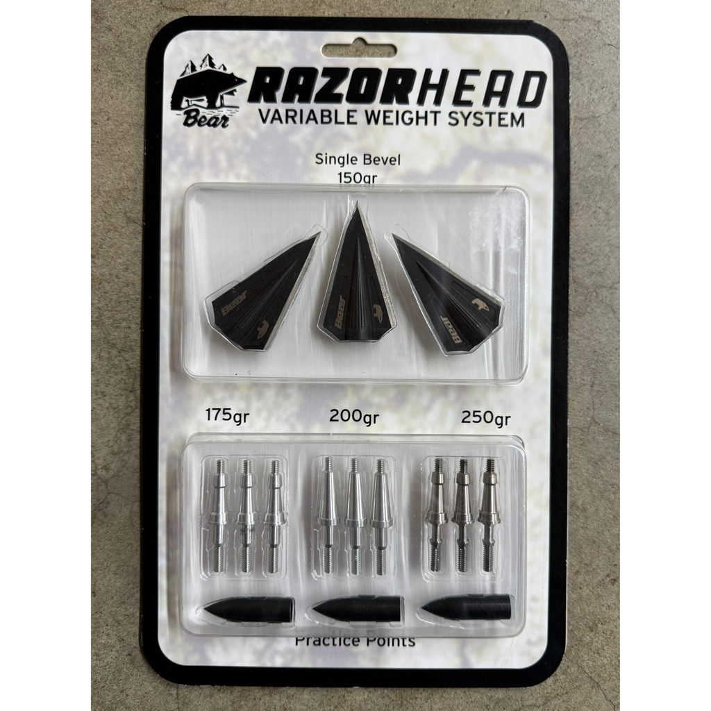 RAZORHEAD VARIABLE WEIGHT SYSTEM – Barefoot Archery